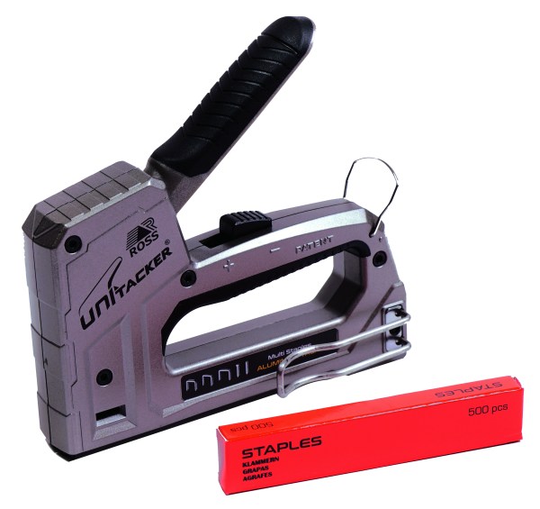 Ross Unitacker Staple Gun (5 in 1) - Alluminium. - ORM Wholesale